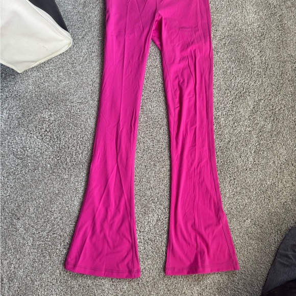 Pants & Jumpsuits | Vibrant Pink Mini Flared Pants | Poshmark